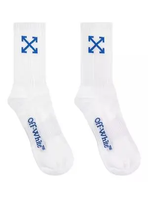 Off-White Arrow Logo Socks - White