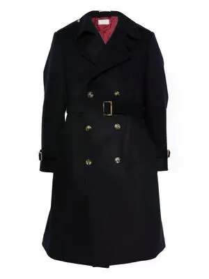 Brunello Cucinelli Wool Double-breasted Belted Coat