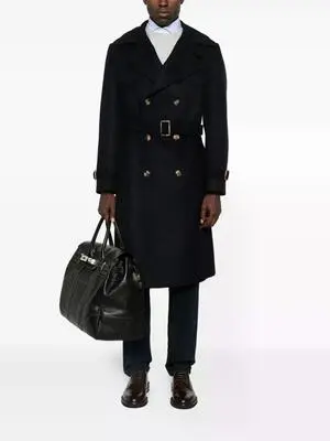 Brunello Cucinelli Wool Double-breasted Belted Coat