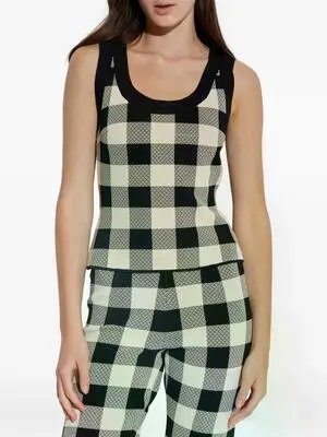 Posse Gingham Sleeveless Top