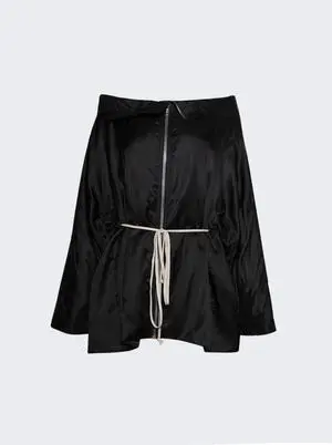 Rick Owens Zip Front Hooded Jacket - Black