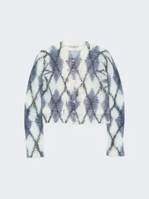 Acne Studios Layered Mohair Cardigan - Grey