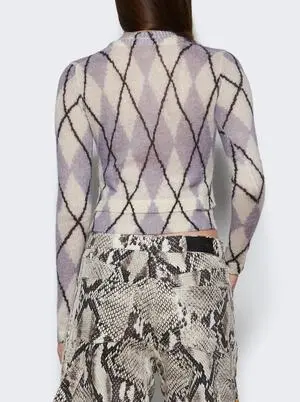 Acne Studios Layered Mohair Cardigan - Grey