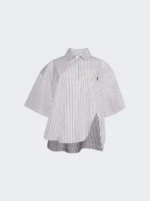 Attico Pinstripe Cotton Shirt - Multi
