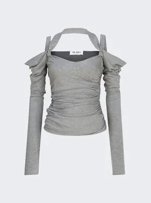 Attico Long Sleeve Top - Grey