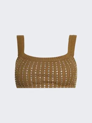 ATTICO Crystal Embellished Bra