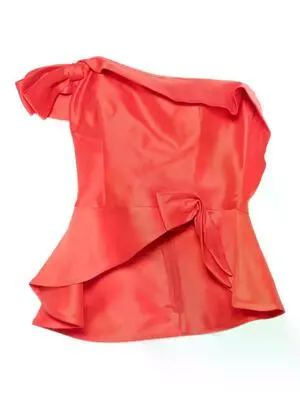 GEMY MAALOUF Ruffled One-shoulder Top
