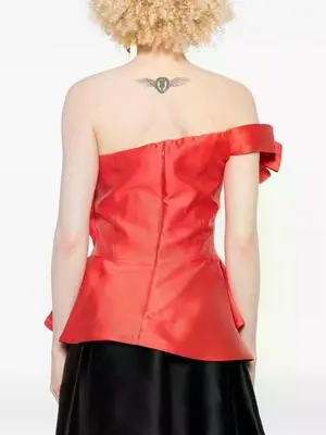 GEMY MAALOUF Ruffled One-shoulder Top