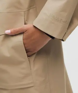 Lululemon Waterproof Fishtail Rain Coat - Sheer Oak