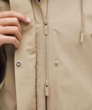 Lululemon Waterproof Fishtail Rain Coat - Sheer Oak
