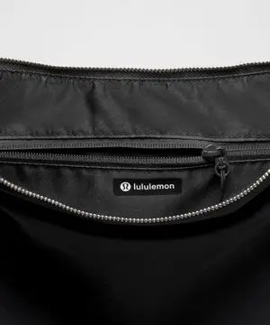 Lululemon Convertible Ruched Crossbody Bag 6.5l - Black/asphalt Grey