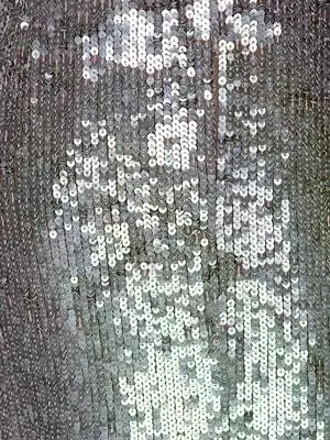 P.a.r.o.s.h Sequin Embellished Straight Leg Trousers - Silver