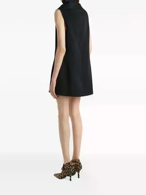 Khaite High-neck A-line Dress - Black