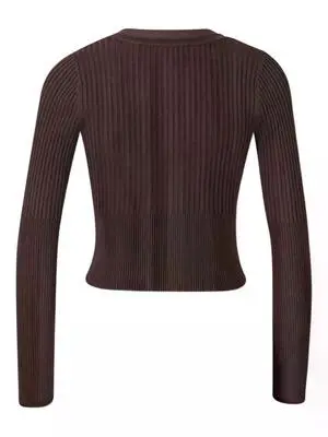 Simkhai Ribbed-knit Cardigan - Brown