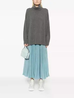 N.peal Longline Roll-neck Pullover