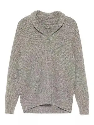 N.peal Shawl Collar Long Sleeve Sweater