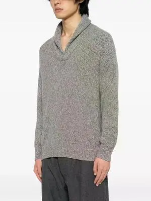 N.peal Shawl Collar Long Sleeve Sweater
