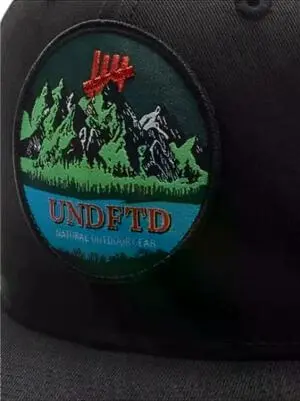 UNDEFEATED Mountain Scene Patch Snapback Cap