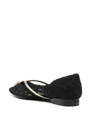Liu Jo Lace Embellished Flats