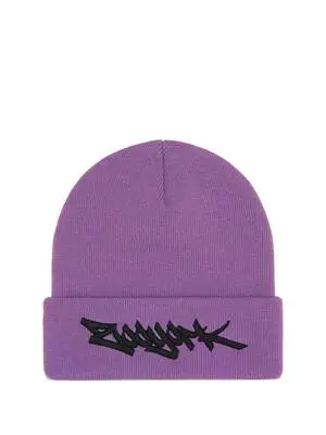 Supreme Embroidered Beanie - Purple