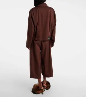 Loewe Belted Cotton And Silk Twill Blouson