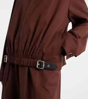 Loewe Belted Cotton And Silk Twill Blouson