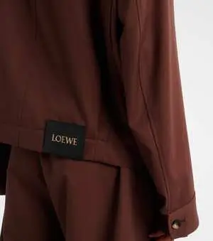 Loewe Belted Cotton And Silk Twill Blouson