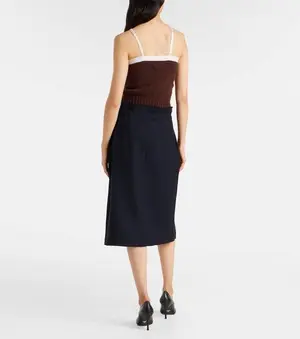 Prada Wool And Cashmere Top - Brown