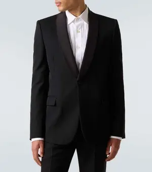 Alexander McQueen Virgin Wool Tuxedo Jacket