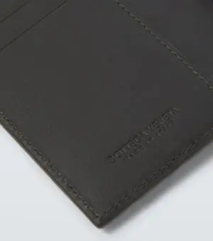 Bottega Veneta Intrecciato Leather Wallet - Grey