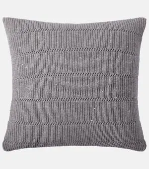 Brunello Cucinelli Cashmere And Wool-blend Cushion