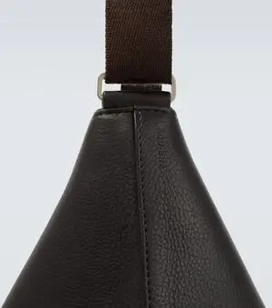 THE ROW Leather Crossbody Bag - Brown