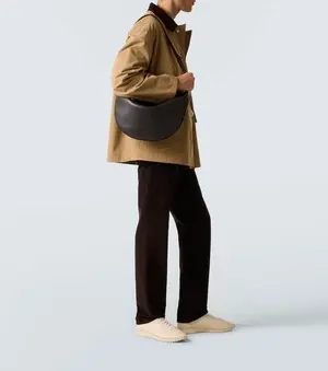 THE ROW Leather Crossbody Bag - Brown