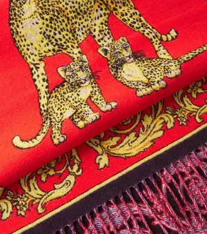 Versace Barocco Printed Wool Blanket
