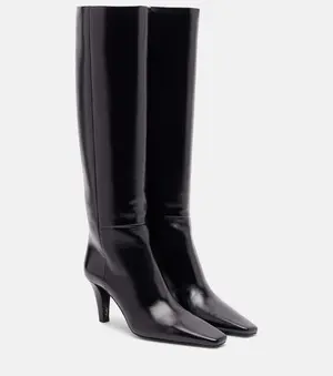Calf Leather Knee-High Boots
