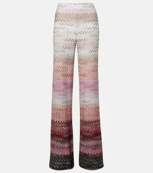 Missoni High-rise Lamé Flared Pants