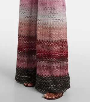 Missoni High-rise Lamé Flared Pants
