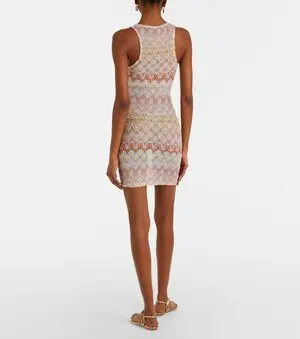 Missoni Lamé Pleated Mini Dress - Multicoloured