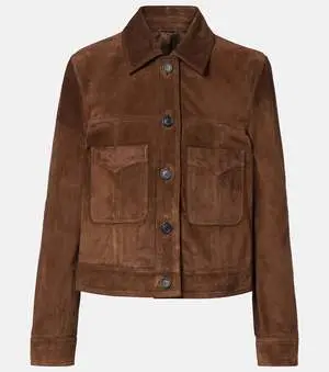 NILI LOTAN Suede Leather Jacket