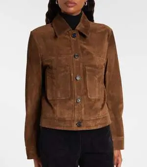 NILI LOTAN Suede Leather Jacket