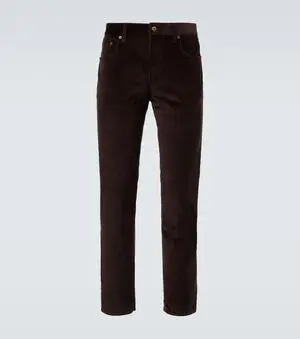 Burberry Cotton Corduroy Slim Pants - Brown