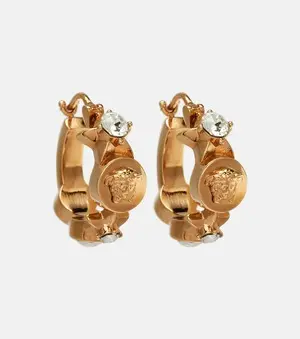 Versace Medusa Star Hoop Earrings - Gold