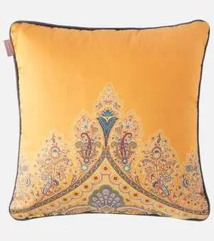Etro Kiri Paisley Printed Cotton Cushion
