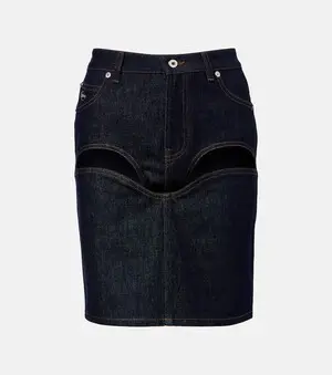 JEAN PAUL GAULTIER Denim Miniskirt - Blue