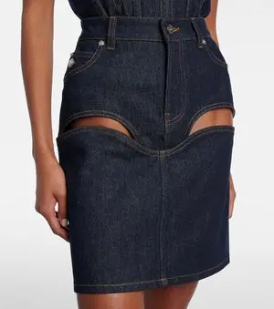 JEAN PAUL GAULTIER Denim Miniskirt - Blue
