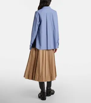 Sacai Paneled Poplin Shirt