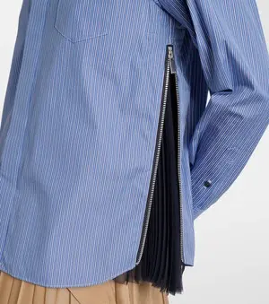 Sacai Paneled Poplin Shirt