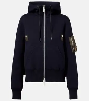 Sacai Paneled Hoodie - Blue