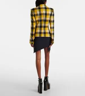 VIVIENNE WESTWOOD Georgia Checked Virgin Wool Blazer