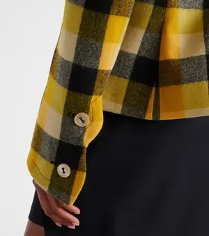 VIVIENNE WESTWOOD Georgia Checked Virgin Wool Blazer